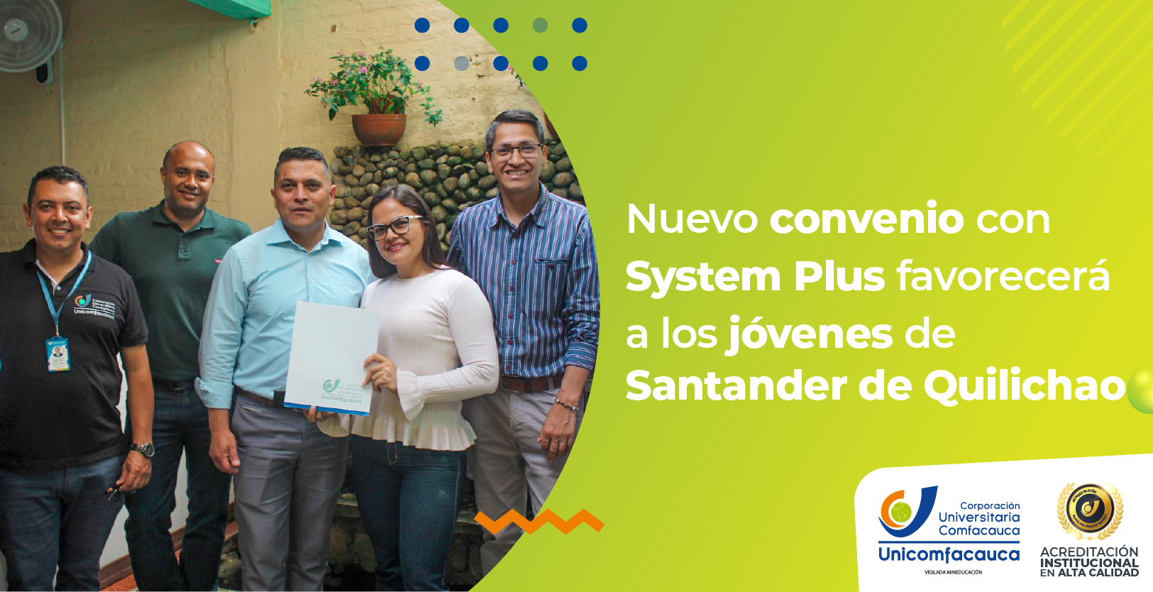 Nos unimos en nuevo convenio con Intro Progress System Plus | UNICOMFACAUCA